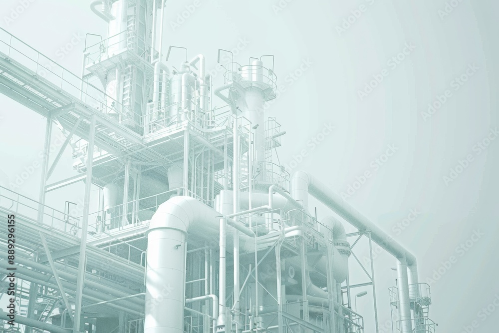 Biofuel Refinery: conversion of algae into biofuel of refinery factory ...