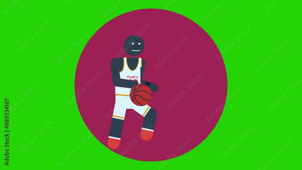 Basketball Action Animation: Score, Compete, and Win! 4K Video ...