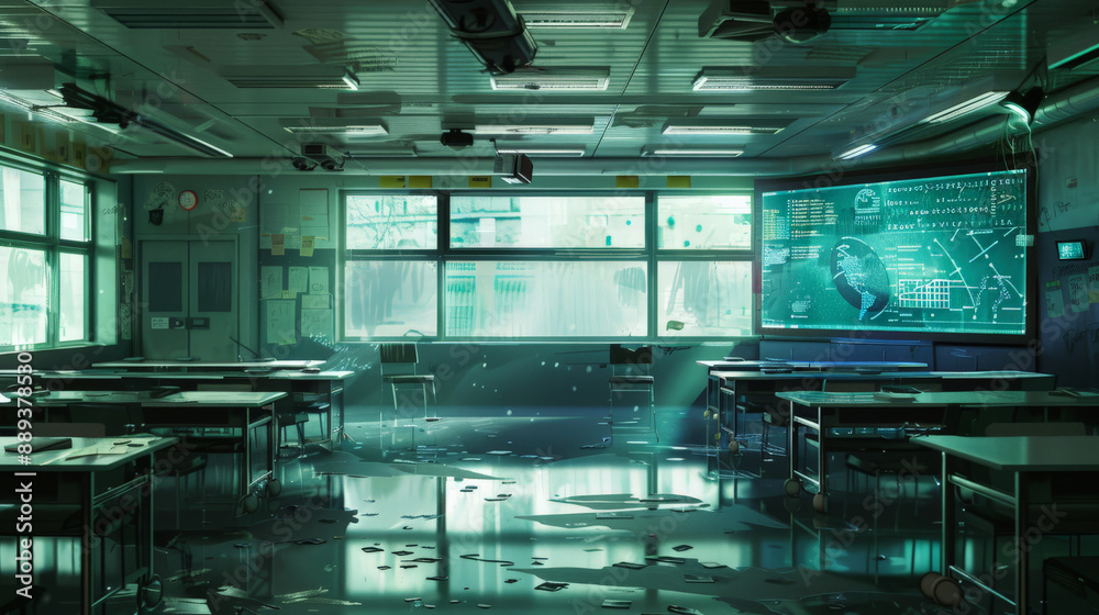 Sci Fi Grunge Modern Clean background featuring a futuristic ...