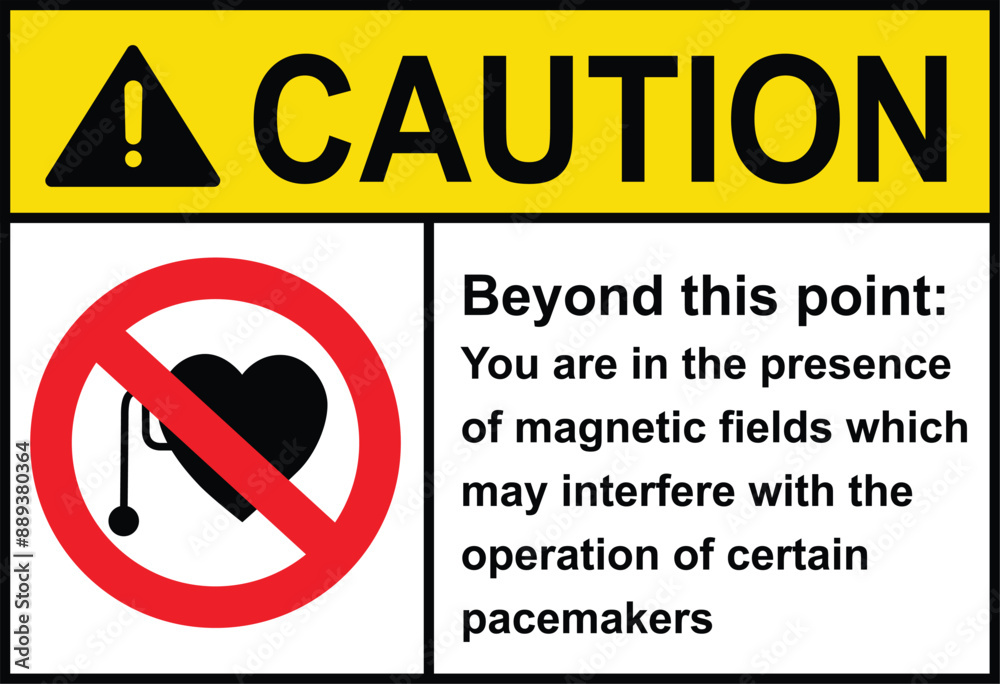 Caution beyond this point you are in the presence of magnetic fields ...