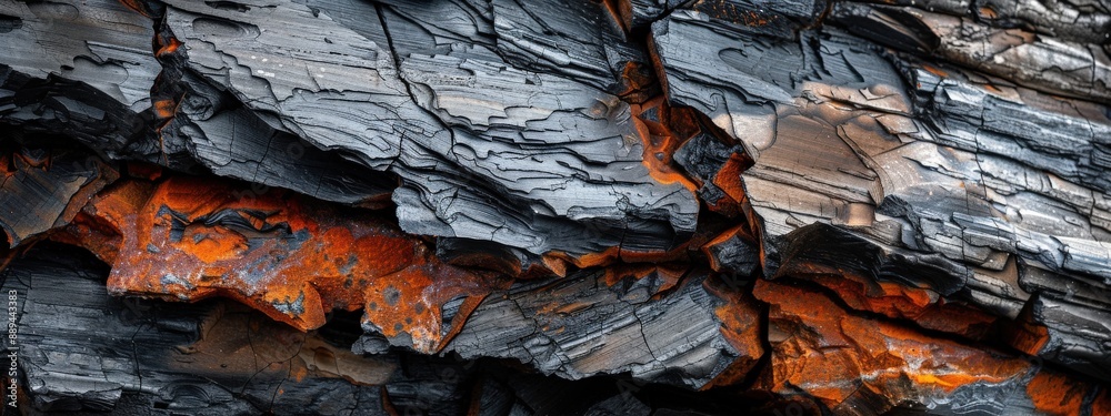 A close up of a rock wall with a lot of cracks and holes. The wall is ...