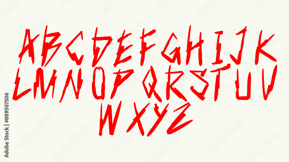 Dark Lettering vector font type style Gothic print designs bloody ...