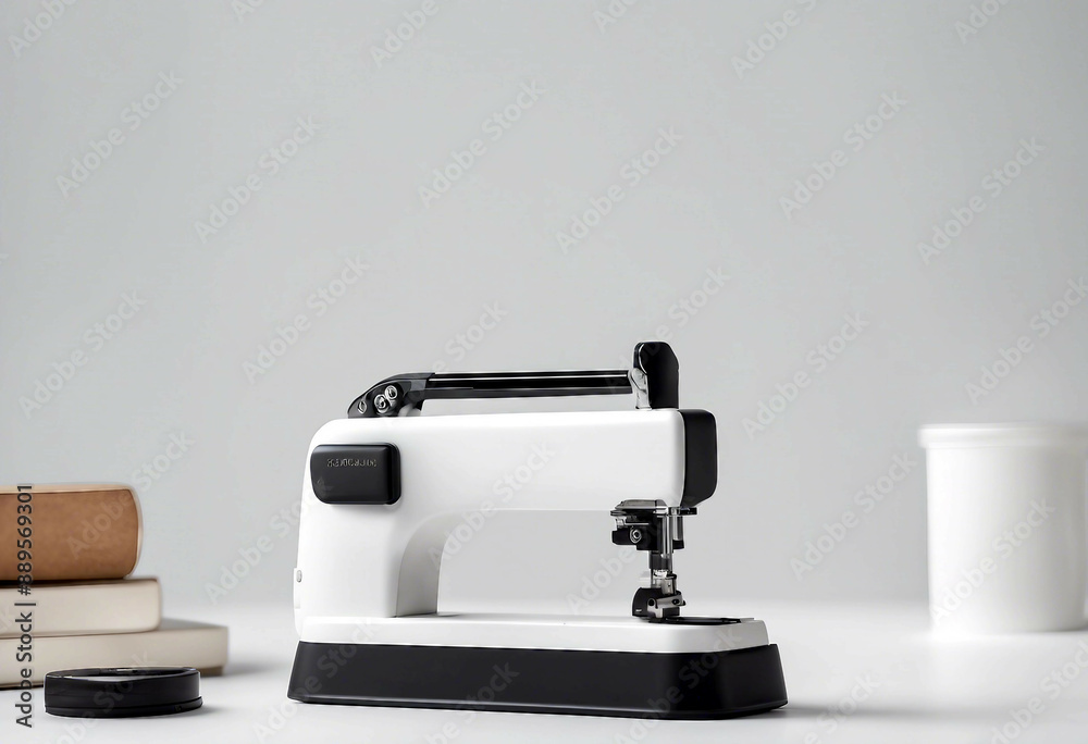 white gabelstapler isolated forklift car transport forwarding stock ...