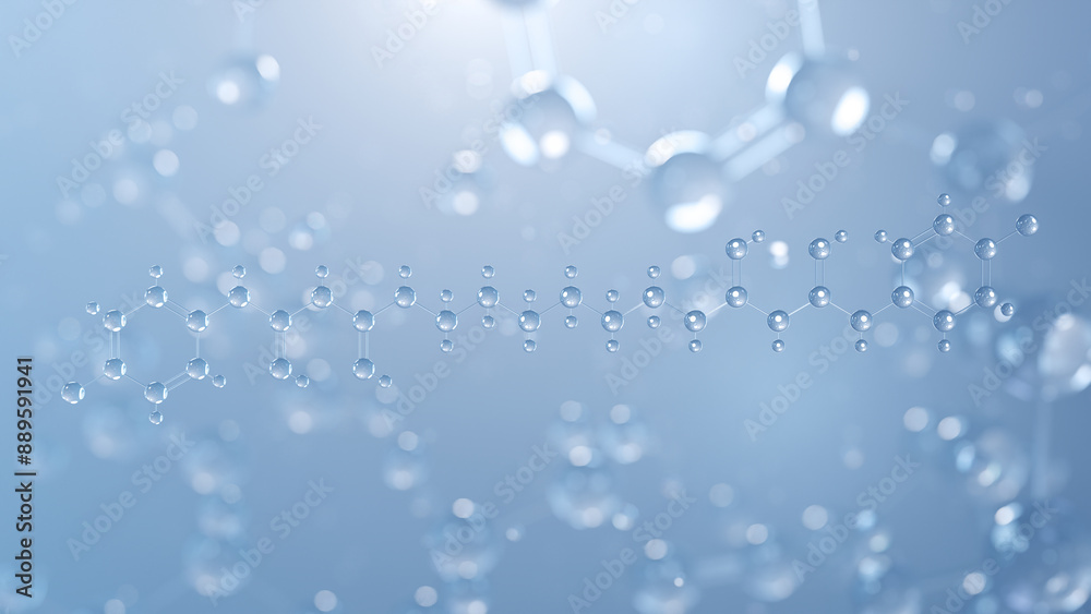 chlorhexidine molecular structure 3d, disinfectant, structural chemical ...