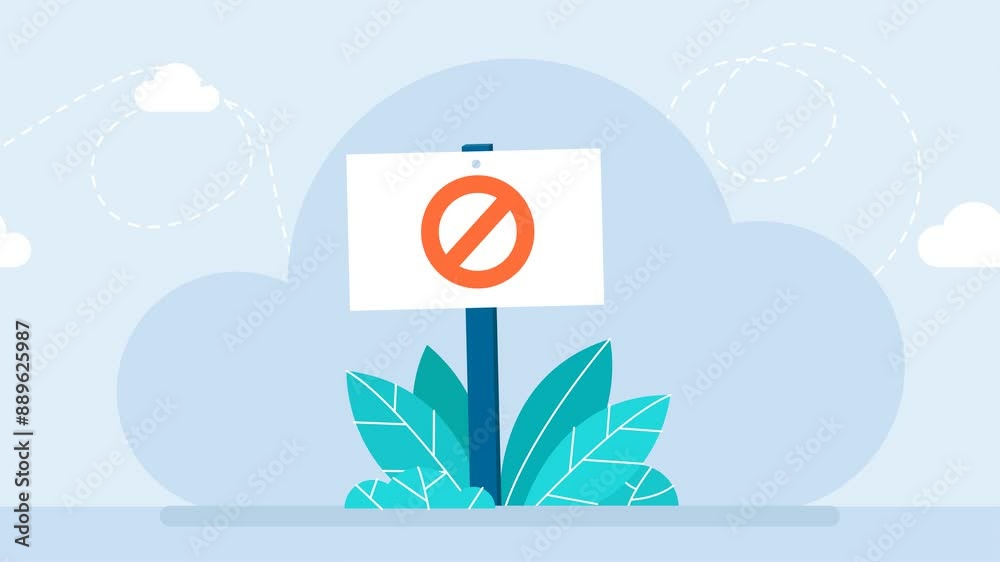 Strictly prohibited sign. Do Not Enter. White and Red Round Glossy ...