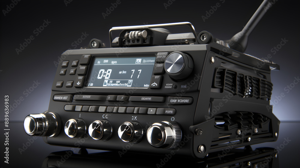 Vintage CB Radio Setup for Vehicle - A Throwback to Classic ...