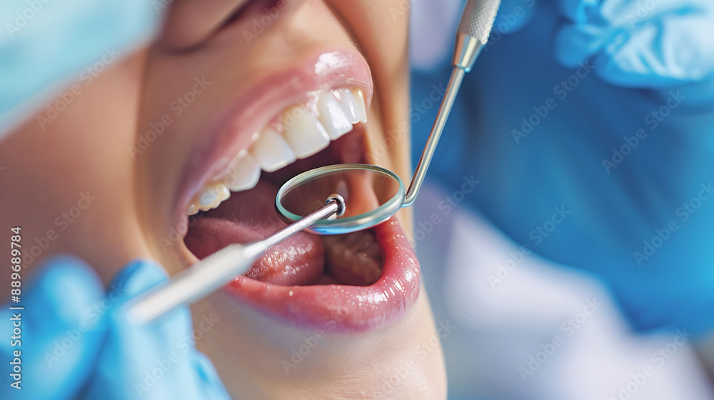 Dentist performing a dental restoration using CADCAM technology Stock ...