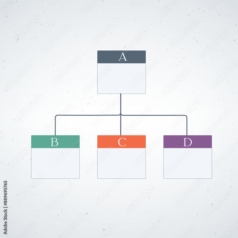Mind Map Flowchart Tree Chart With Three Elements Template Mind Map 2386