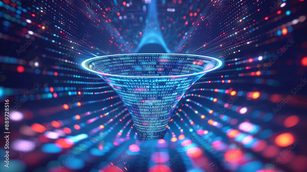 Big data technology represented by an information funnel: a large ...