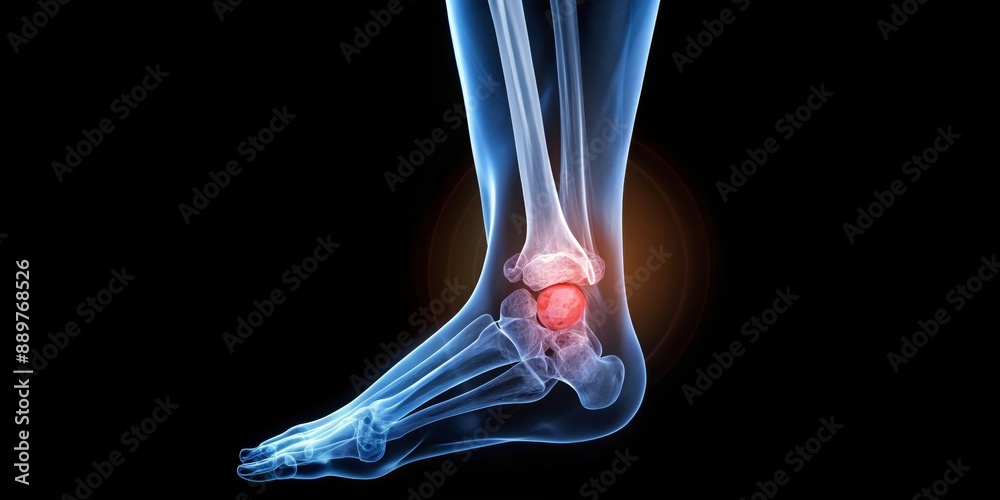 X ray image showing bone cancer in the leg , Bone cancer, Malignant ...