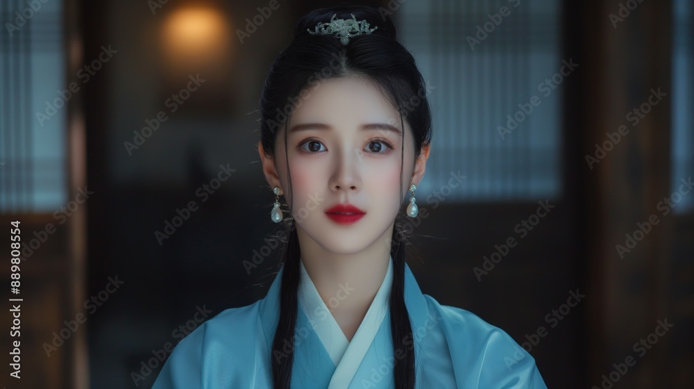 A scene from the K-drama Hanbok, featuring an elegant and beautiful ...