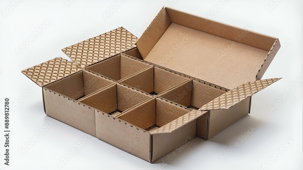 Cardboard box for sending mail. Ease of assembly, no need for glue ...