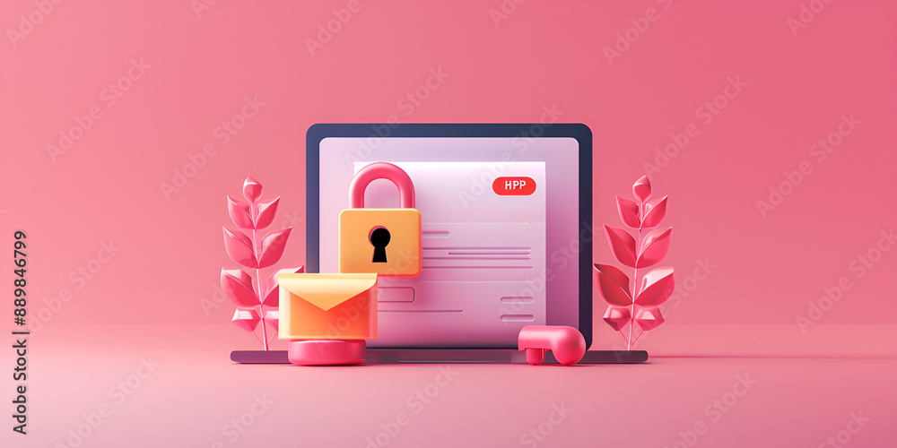 "Modern Private Folder Icon with Padlock Key and Password: Safe ...