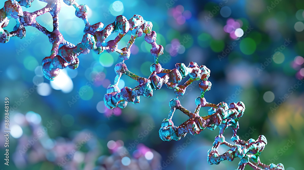 Nucleic acid structure a genetic material study research Stock Illustration | Adobe Stock