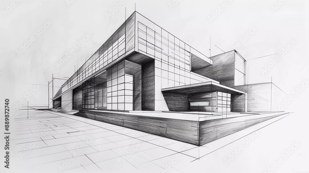 Sketch ideas, drawings of residential buildings, more renders and ...