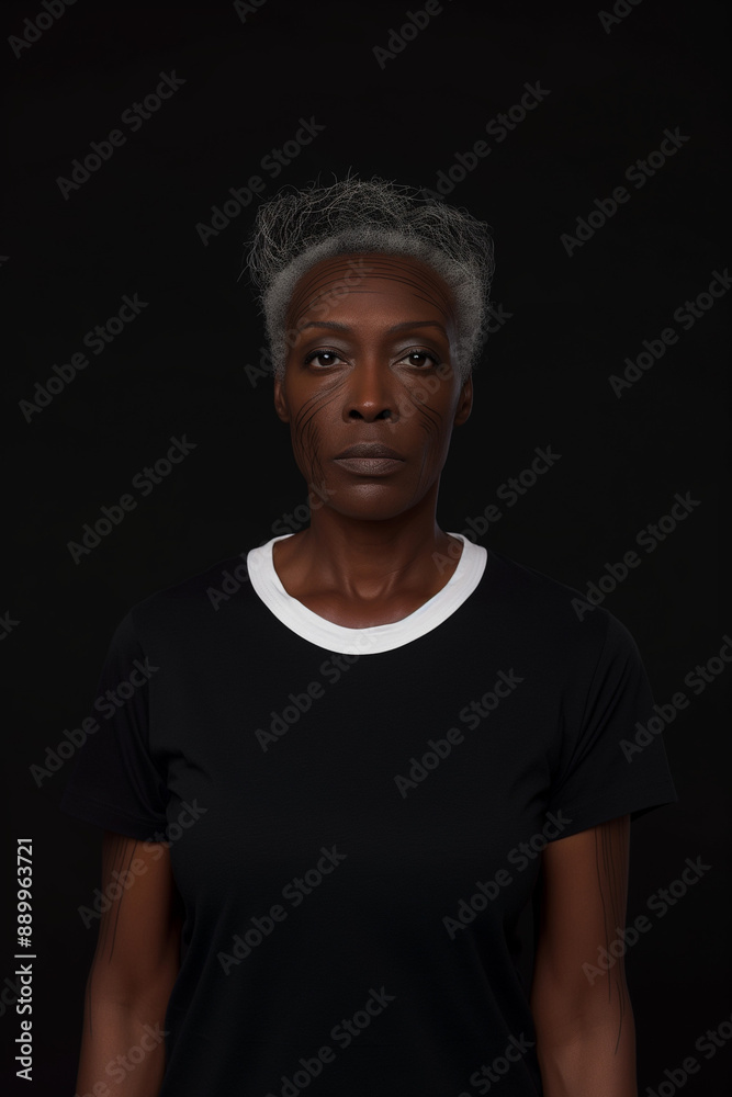 beautiful 55 year old black lady african american Stock Photo | Adobe Stock