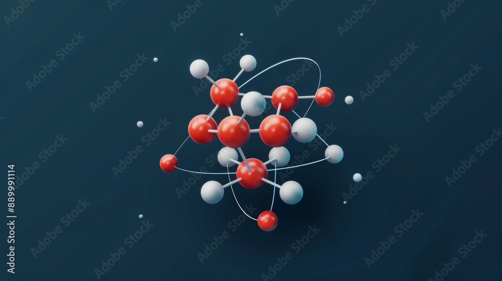 Visual representation of an atomic nucleus, depicting protons and ...