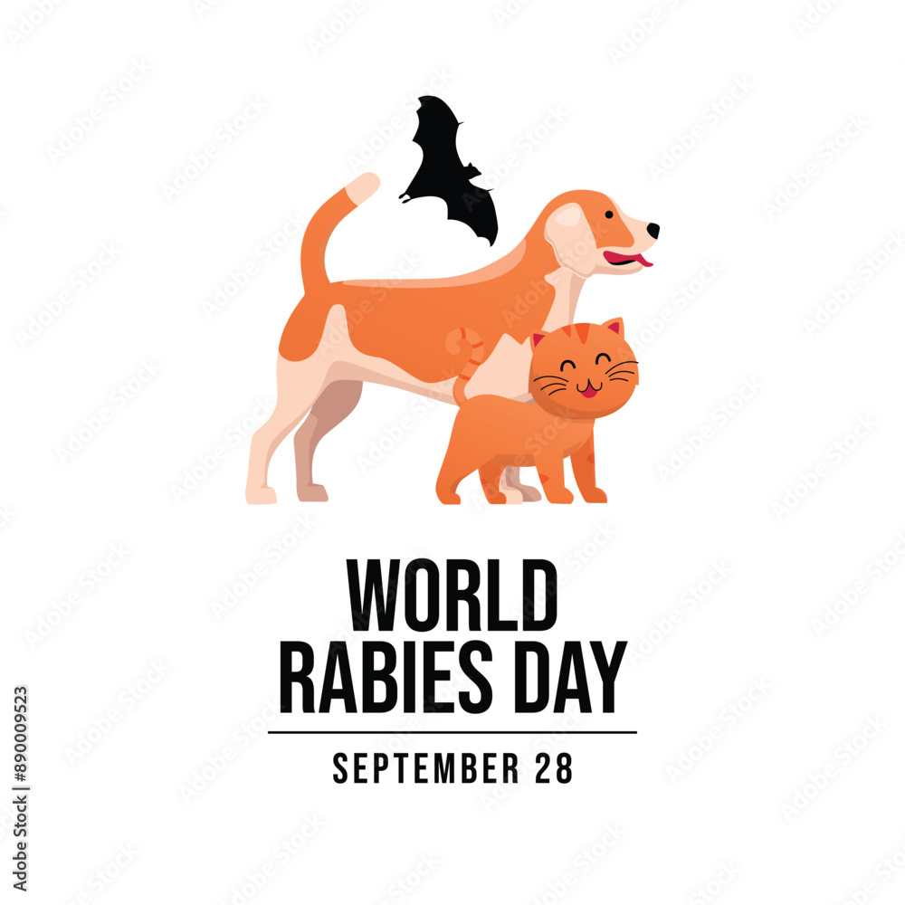 vector graphic of World Rabies Day ideal for World Rabies Day ...