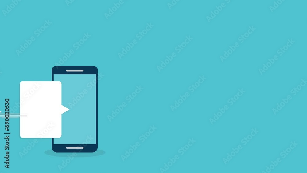 Home, house info notification on mobile phone. Digital app on ...