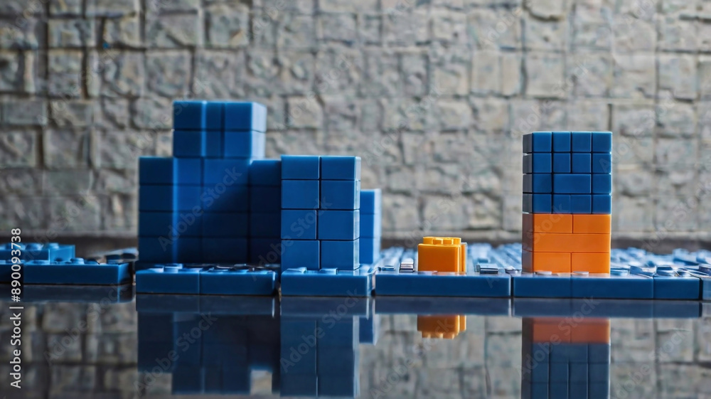 lego blocks building Plastic toy block, background wall frame empty ...