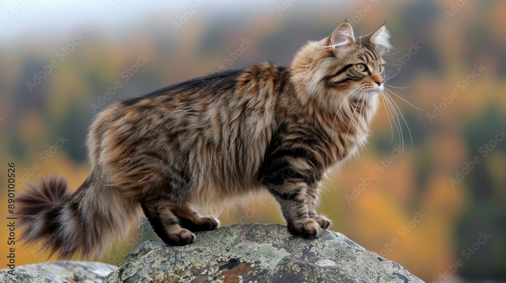 Norwegian Forest Cat: Boasting a dense, waterproof coat, Norwegian ...