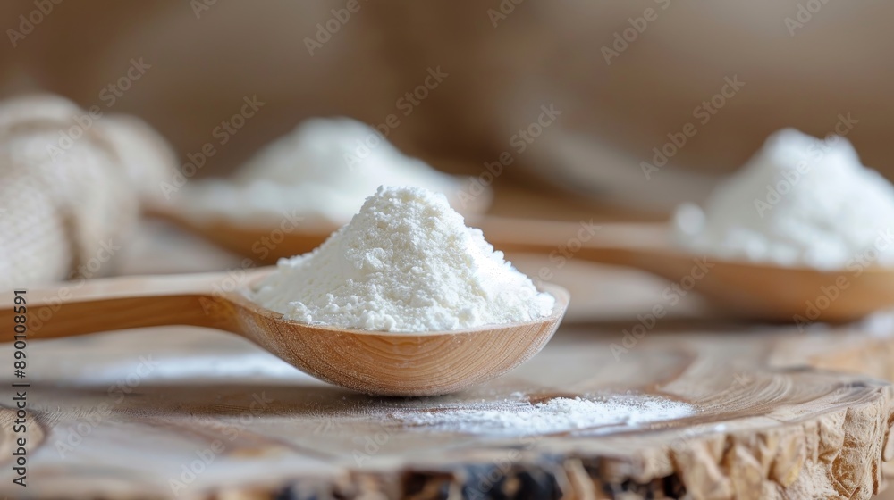 Organic gelatin powder, known as hydrolyzed collagen, is a white powder ...