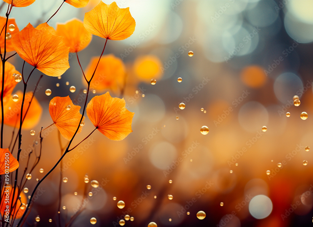 Beautiful autumn background with bokeh effect. Ideal for use in digital ...