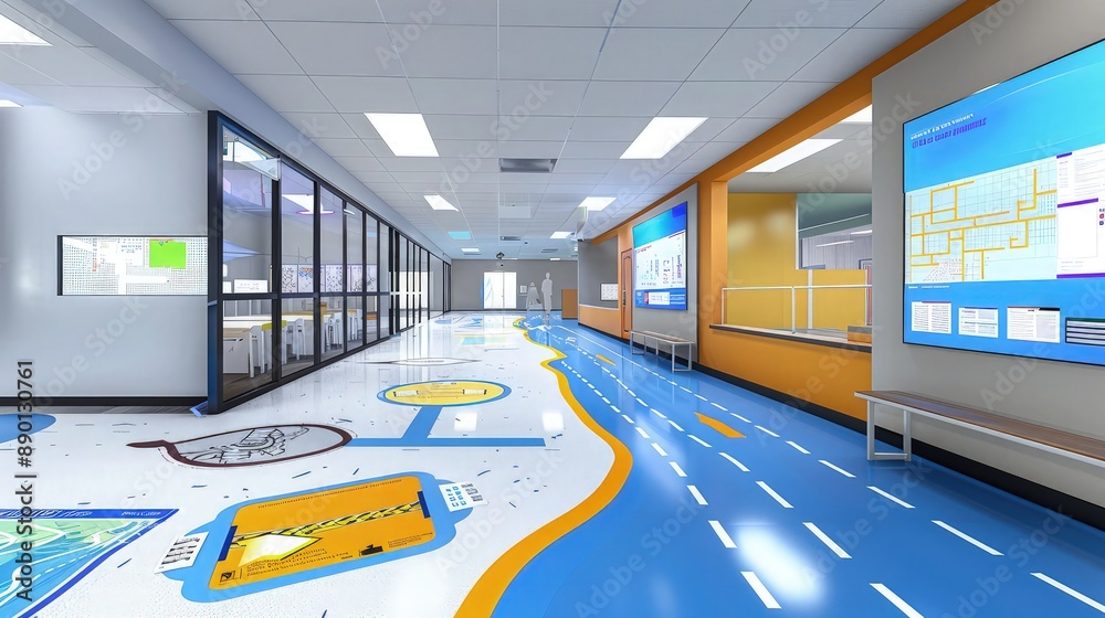 school safety training area with virtual reality simulations for ...