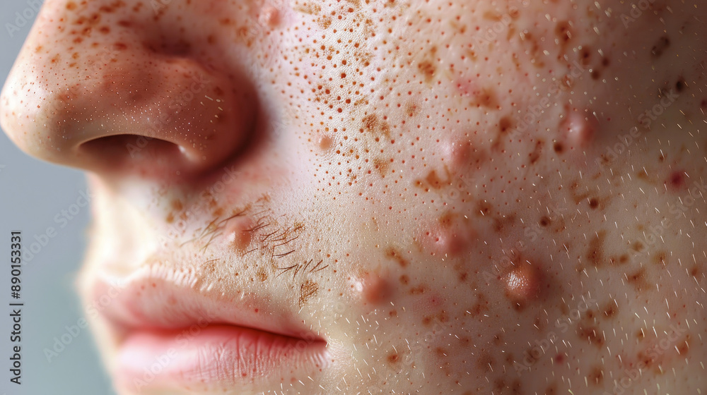 Acne occurs when hair follicles get blocked by oil and dead skin ...