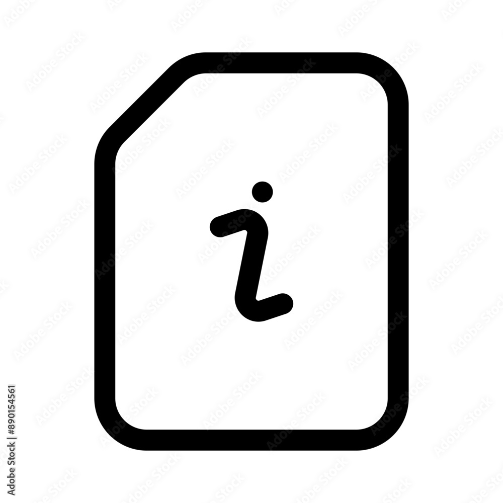 document-information icon with line style, perfect for user interface ...