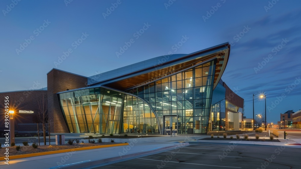 Develop an innovative architectural design for a contemporary community ...