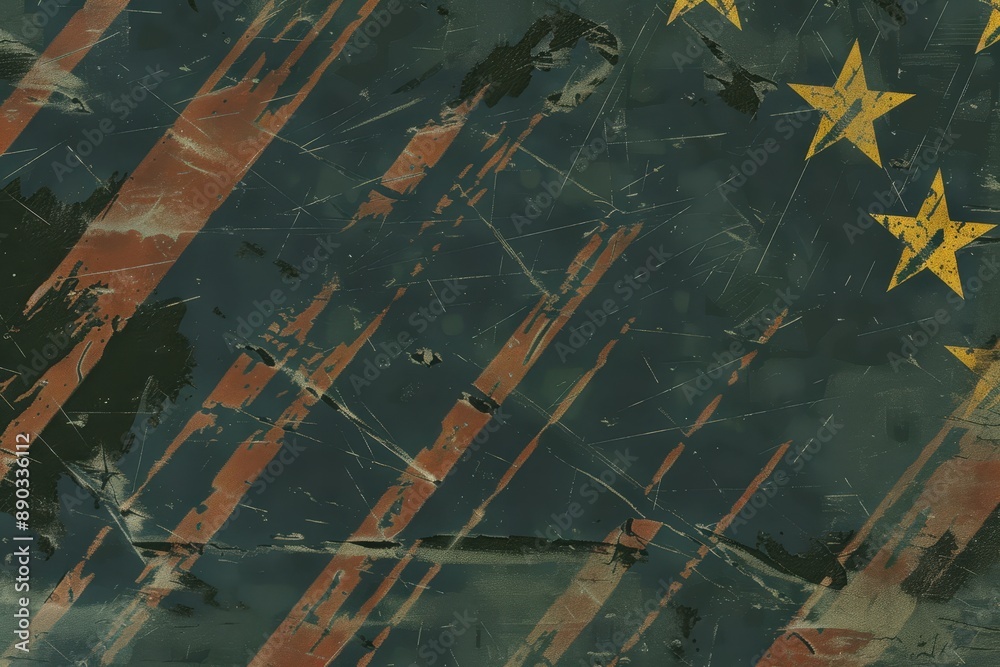 Abstract Dark Stardust Color Palette Background With Distressed Golden ...