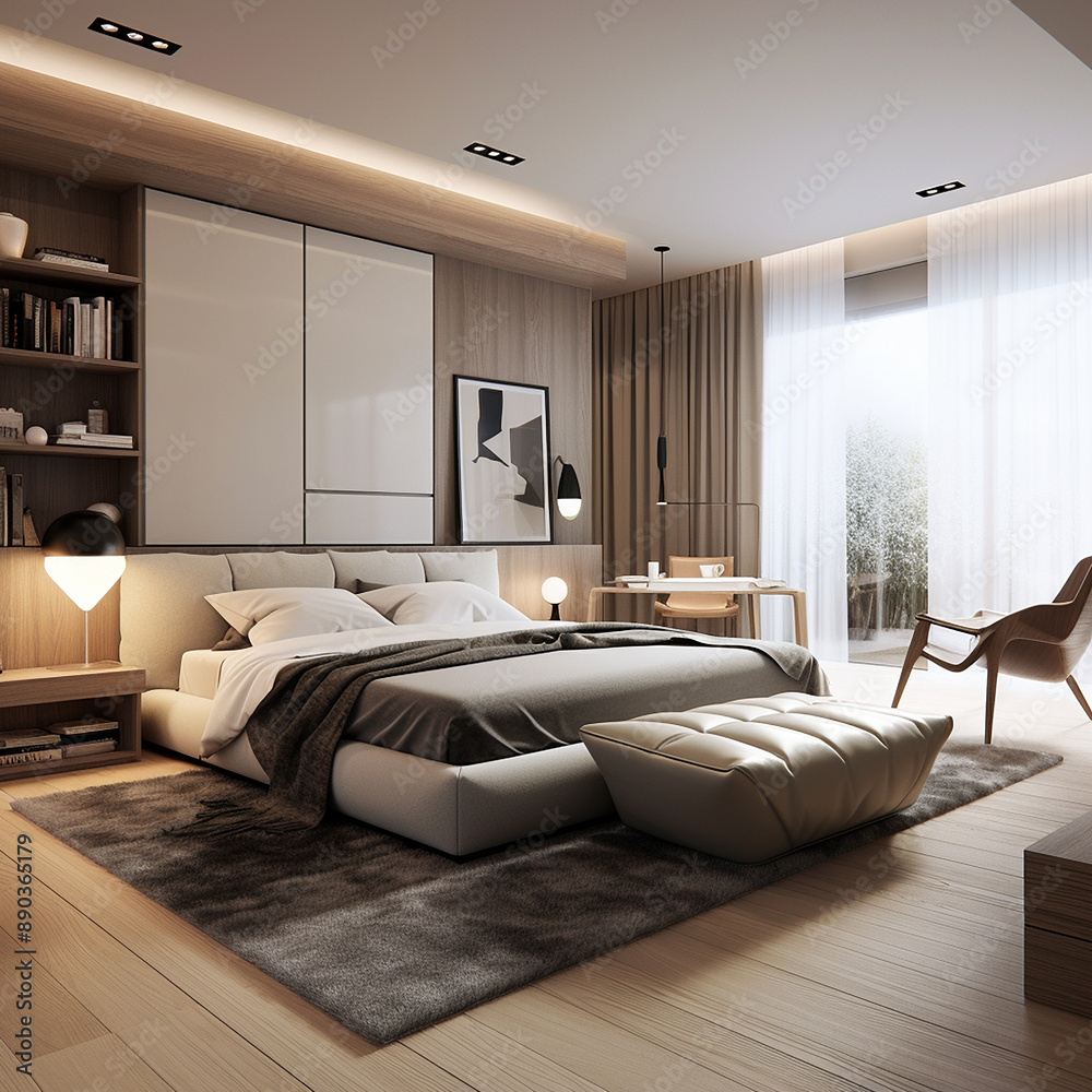 luxurious and modern bedroom interiors featuring sleek design elements ...