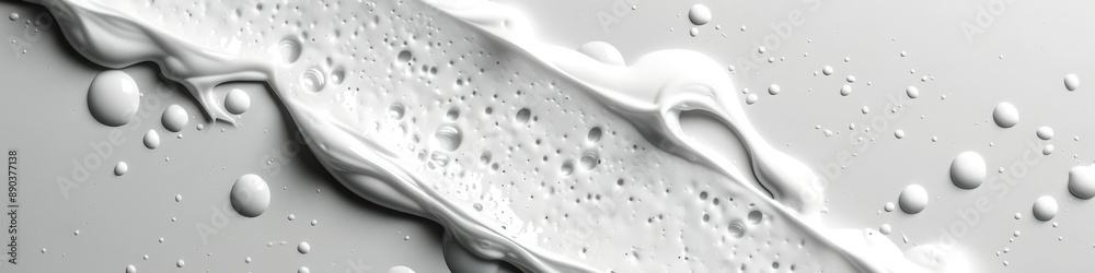 Luxurious Sunscreen Cream Texture on White Background: Silky Smooth SPF ...