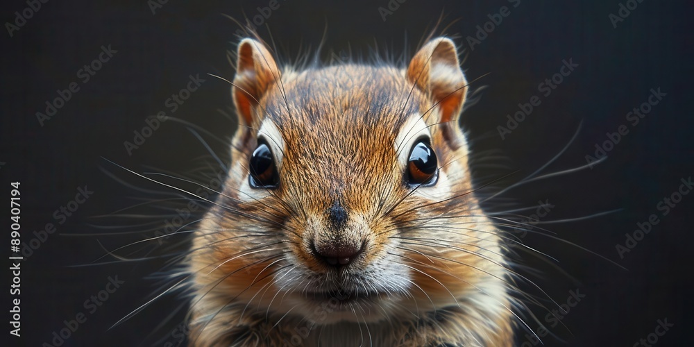 Chipmunks in CloseUp Portraits Detailed closeup portraits of chipmunks ...