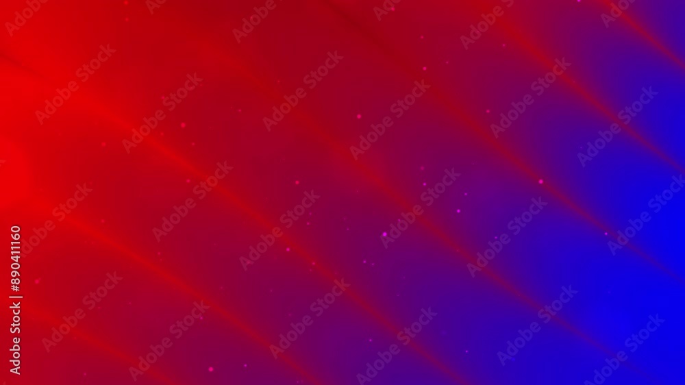 Red and blue gradient background with scattered dots and diagonal lines ...