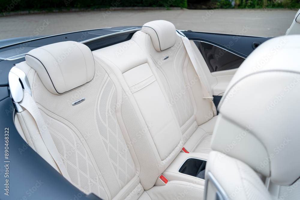 Cluj-Napoca, Cluj-Romania-21.07.2024: Leather interior design of German ...