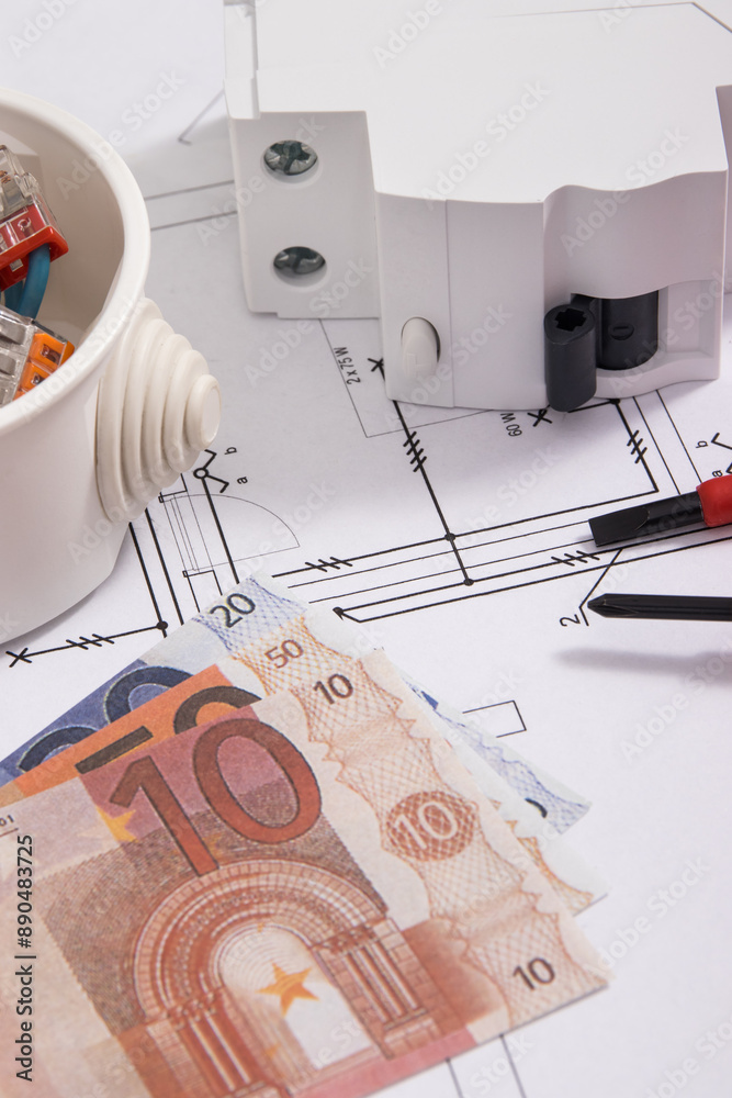 Electrical components using in electric installations, construction ...