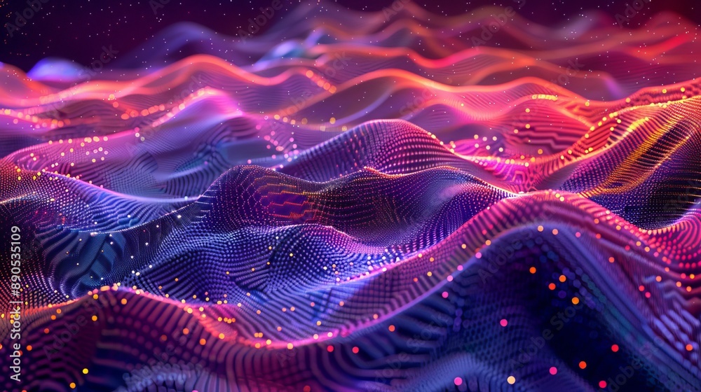 Visualizing large amounts of data using dots and vortexes. Sci-fi or ...