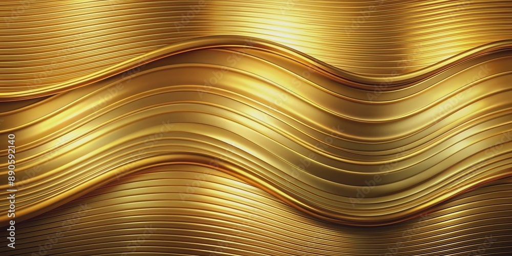 Luxurious gold metal texture with elegant wave design, perfect for ...