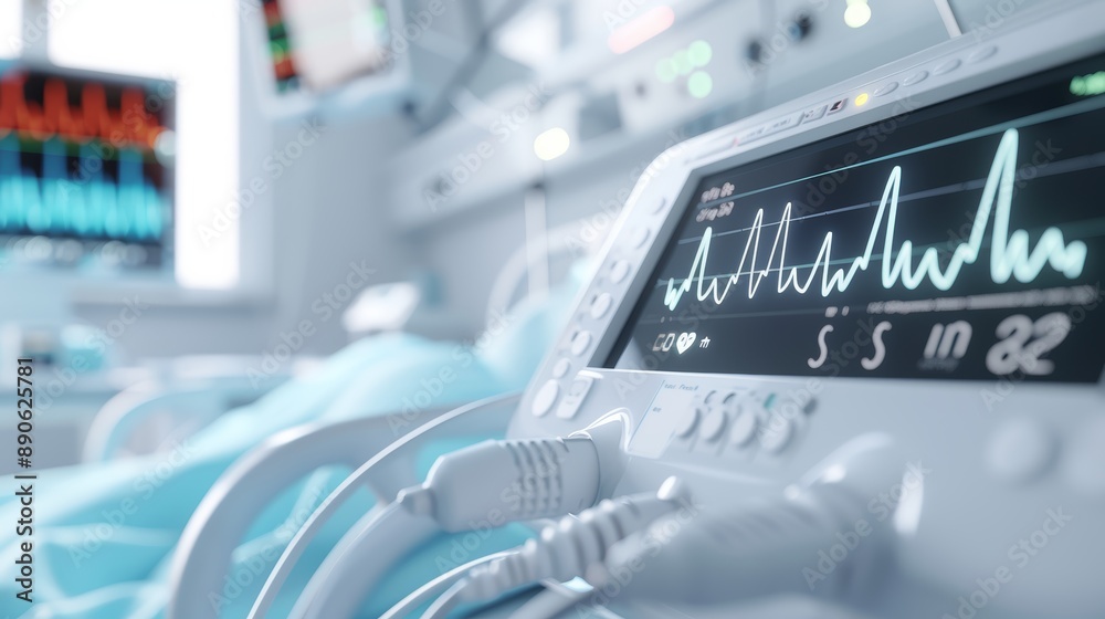 A futuristic patient monitoring system with real-time alerts and data ...