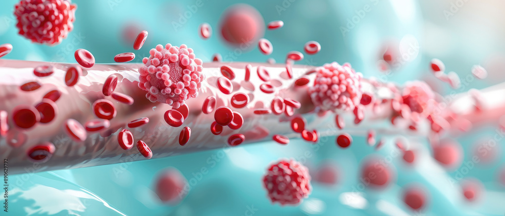 Visual representation highlighting plaque buildup in arteries ...