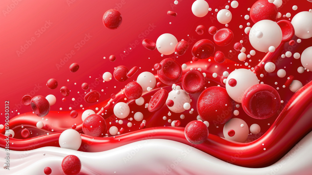 Explore a flat design illustration depicting cholesterol crystals ...