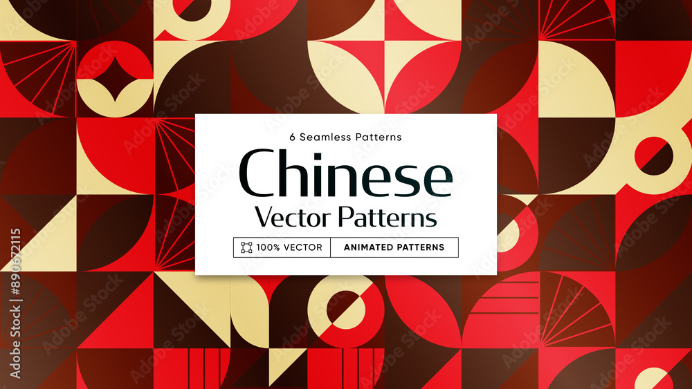 Chinese Asian Animated Background Patterns Stock Template | Adobe Stock