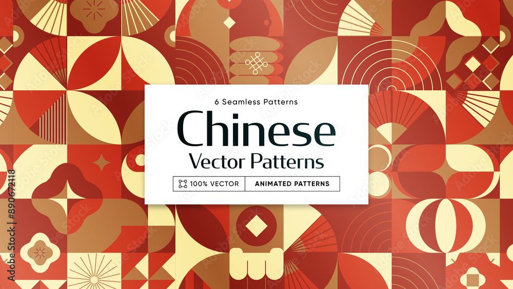 Chinese Asian Animated Background Patterns Stock Template | Adobe Stock