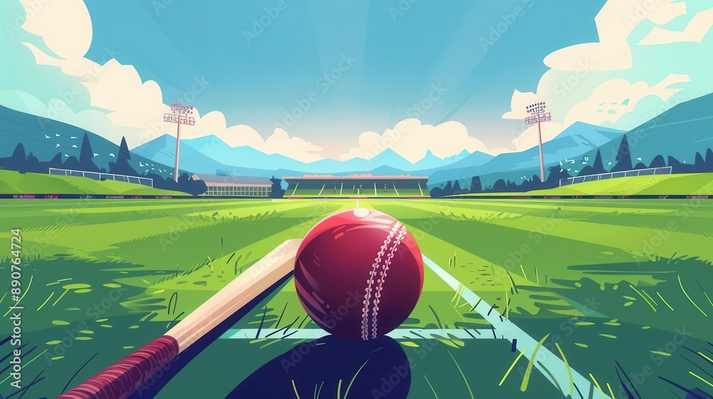 Globalization of cricket focus on cricket bat and ball on cricket ...