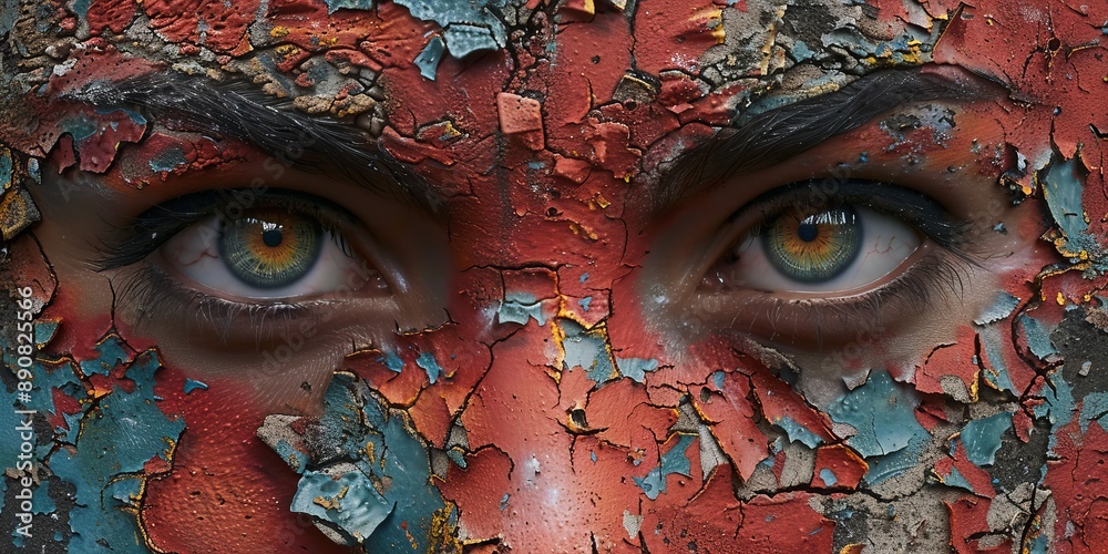 Street artist transforms a decaying building into a vibrant mural using ...