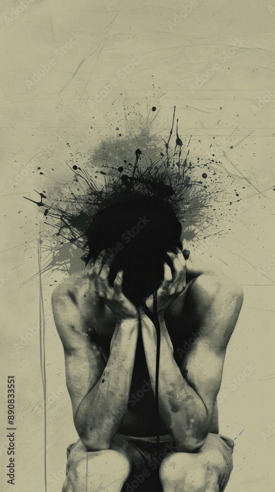 A visual representation of falling into a black hole, symbolizing ...