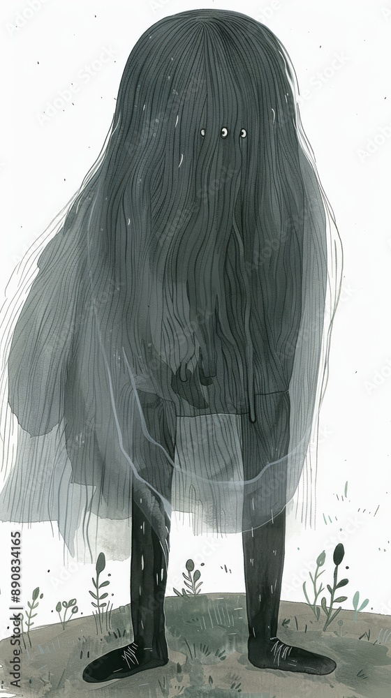 A visual representation of falling into a black hole, symbolizing ...