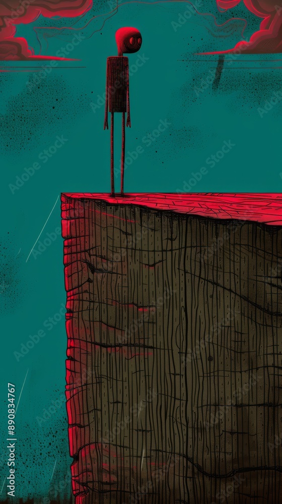 A visual representation of falling into a black hole, symbolizing ...